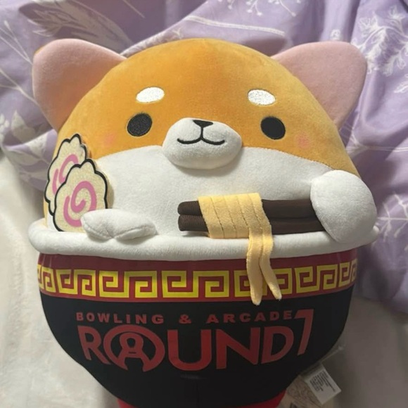 Toys | Shiba Inu Ramen Bowl Plush Tan And White | Poshmark
